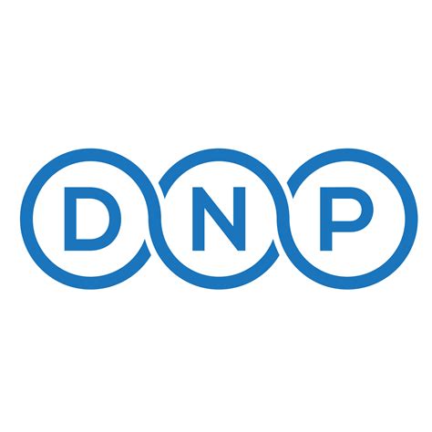 Dnp Letter Logo Design On Black Background Dnp Creative Initials Letter Logo Concept Dnp Vector