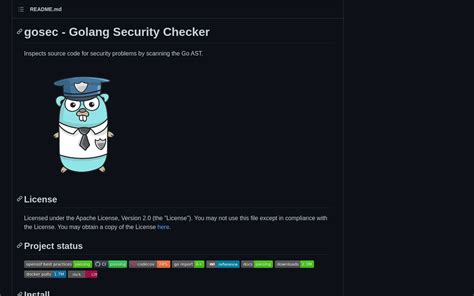 Gosec Gas A Linter For Go Rating And 70 Alternatives Analysis Tools