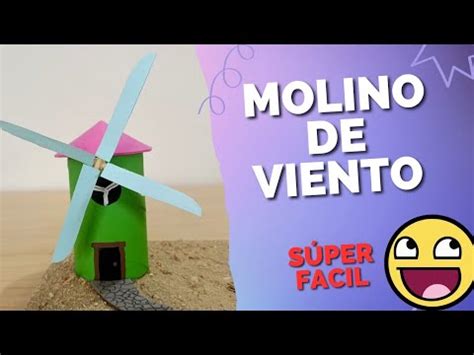 como hacer un MOLINO DE VIENTO muy facil y económico con materiales