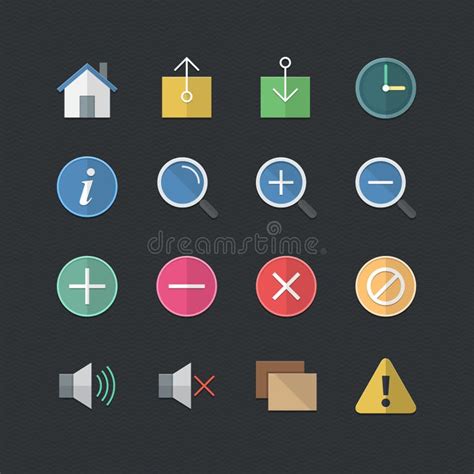 application icons set stock illustrations 212 457 application icons