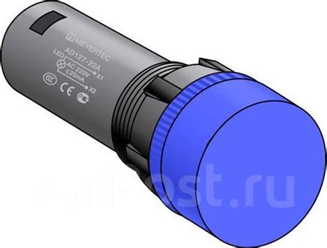 Сигнальная лампа MT22-A36, синий, 220V AC/DC, моноблок IP65 ОВЕН, новый ...