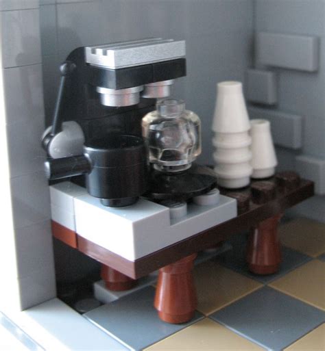 Coffee espresso machine | Lego furniture, Lego creative, Lego diy