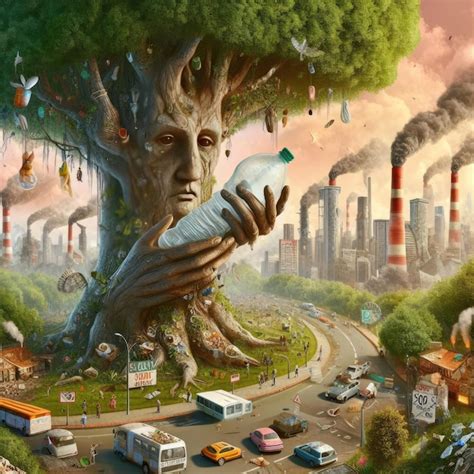 Premium Ai Image Environment Problem Illustration Art
