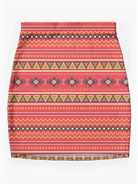 Traditional Weaved Igorot Philippines Tribal Pattern Mini Skirt For