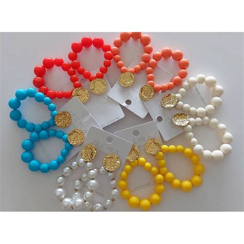 Boucles d oreille Milë Mila orange doré