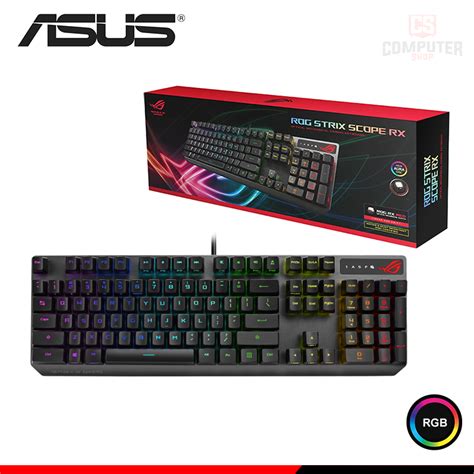 Teclado Asus Rog Strix Scope Rx Xa05 Rgb Switch Red Mecanico Wired Usb