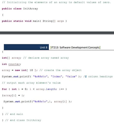 Solved Initializing The Elements Of An Array To Default Chegg