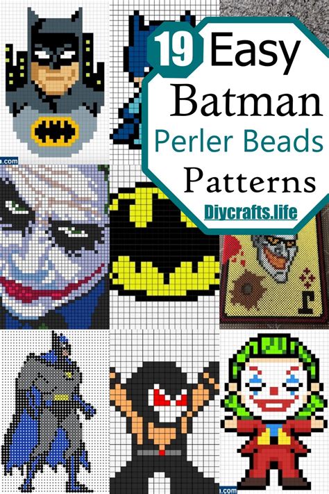 19 Easy Batman Perler Beads Patterns DIY Crafts