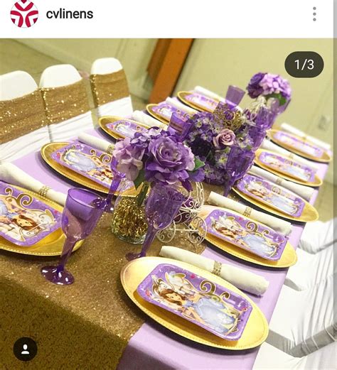 Sofia The First Table Decorations