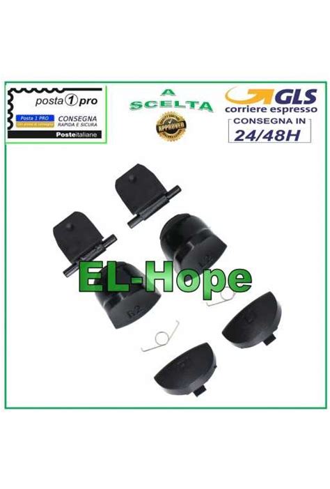 set pulsanti leva di ricambio l1 l2 r1 r2 molle controller ps4 slim