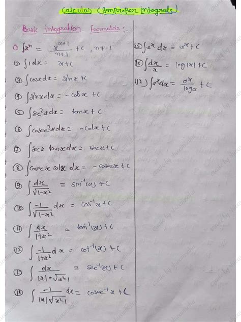 Improper Integration And Beta Gamma Function Details Notes With
