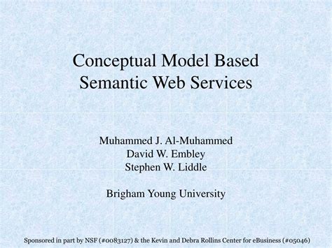 Ppt Conceptual Model Based Semantic Web Services Powerpoint