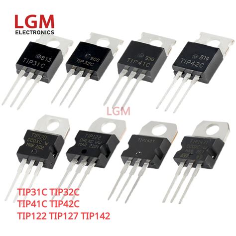 10pcs 5pcs To 220 Transistors Tip31c Tip32c Tip41c Tip42c Tip122 Tip127