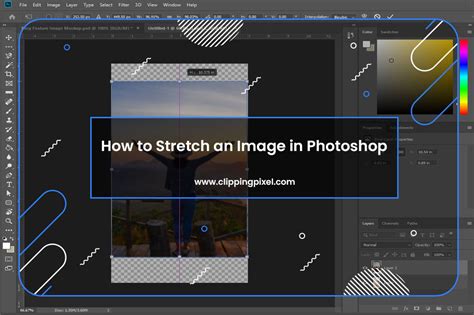 how to stretch an image in photoshop clipping pixel