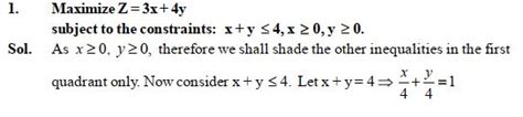 Ncert Solutions For Class 12th Mathematics Chapter 12 Linear Programming