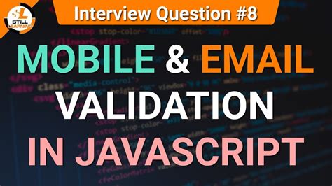 Mobile Email Validation In JavaScript JavaScript Tutorials In Hindi