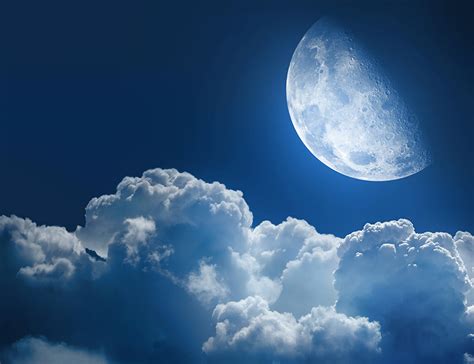 壁紙、空、月、雲、自然、ダウンロード、写真