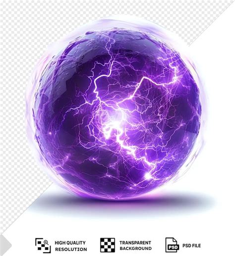 Premium Psd Awesome Lightning Plasma Ball Vector Symbol Electric