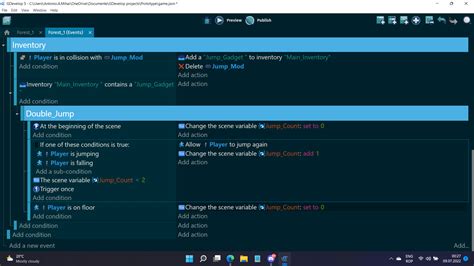 Can Anybody Tell Me Why The Double Jump Isnt Working Rgdevelop