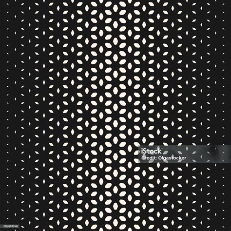 Vector Halftone Texture Monochrome Seamless Pattern Gradient Transition