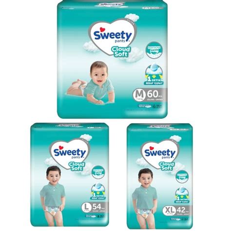 Jual Sweety Silver Pants Cloud Soft M60 L54 Xl42 Shopee Indonesia