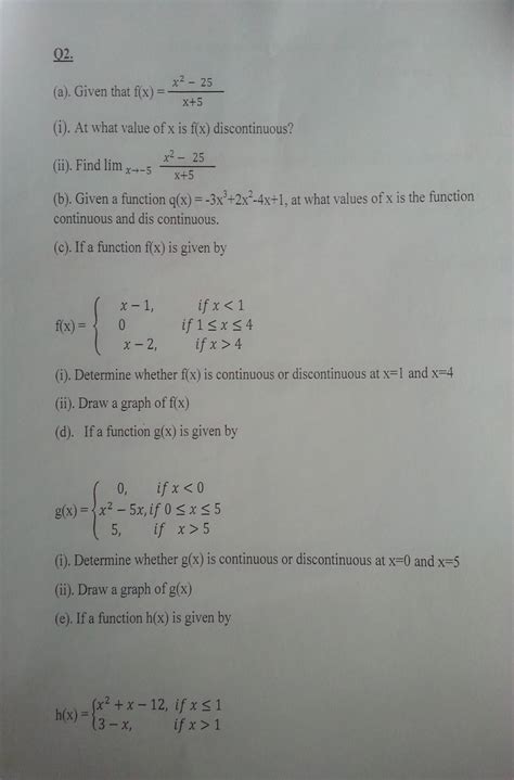 solved given that f x x 2 25 x 5 at what value of x is f x