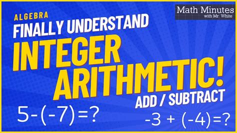 Add And Subtract Integers Like A PRO YouTube