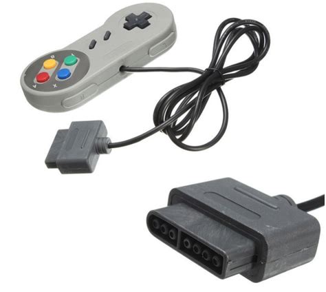 New 16 Bit Controller Game Pad Super Nintendo Snes System Console