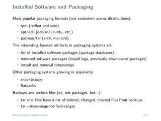 Forensic Artifacts In Modern Linux Systems Pdf