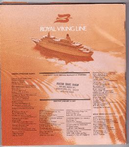 Royal Viking Line The Cruise Atlas 1977 1978 Brochure Tulipstuff