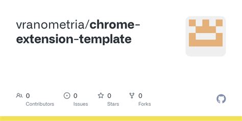 Github Vranometria Chrome Extension Template