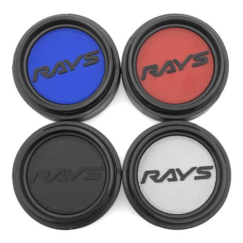 CarDIY 4PCS Solid Durable 61mm Rays CE28 TE37 RE30 ZE40 Wheel Cap Sport