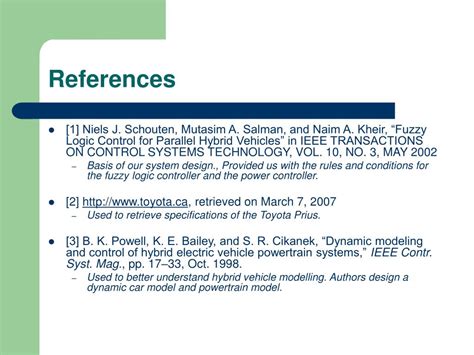 Ppt Fuzzy Logic Control For Parallel Hybrid Vehicles Toyota Prius Powerpoint Presentation