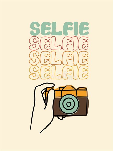 Hand Holding A Camera Photography Vector Illustration Stock Vector