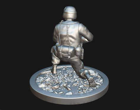 75th Ranger Crouching Us Army 3d Model 3d Printable Cgtrader