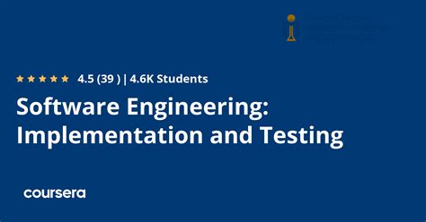Software Engineering Implementation And Testing Coursera