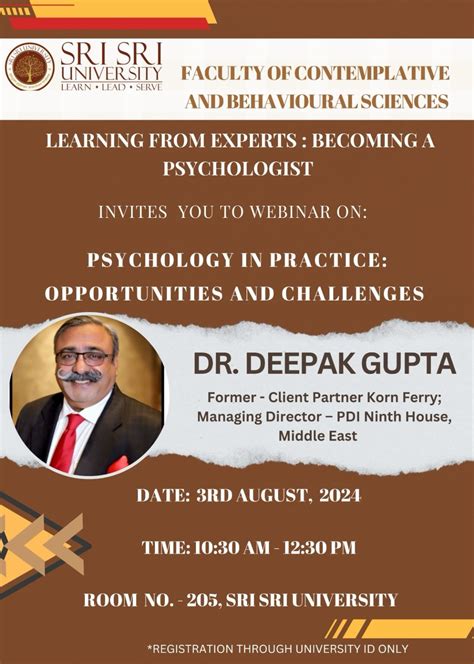 Dr Deepak Gupta On Linkedin Srisriuniversity