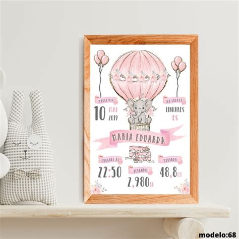 Quadro Infantil Dados Do Nascimento No Elo7 Decora Mamnhe 1aeb56b