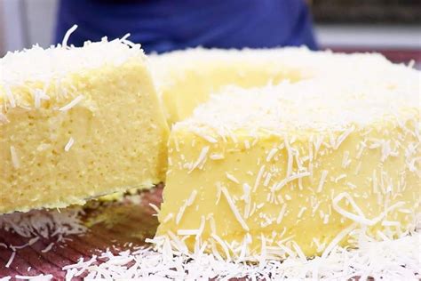 Pudim de milho cremoso coco ralado ideal pra você servir na