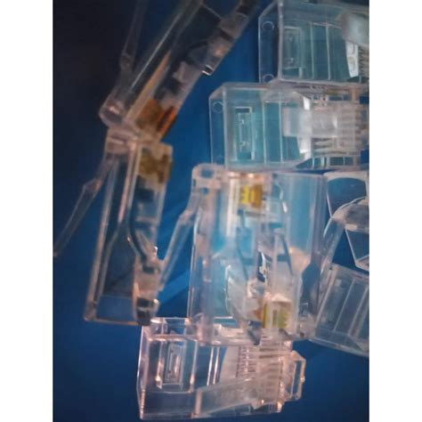 Cat6 Rj45 Connector 8p8c Modular Ethernet Cable Header Plug 2pcs