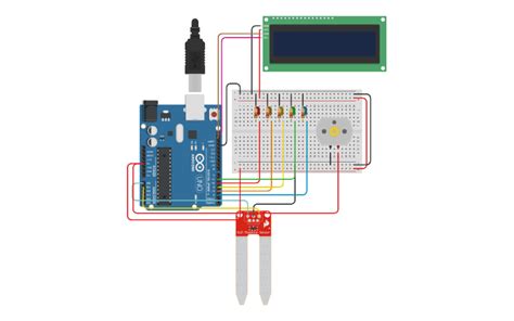 Circuit Design Sensor Moisture Tinkercad