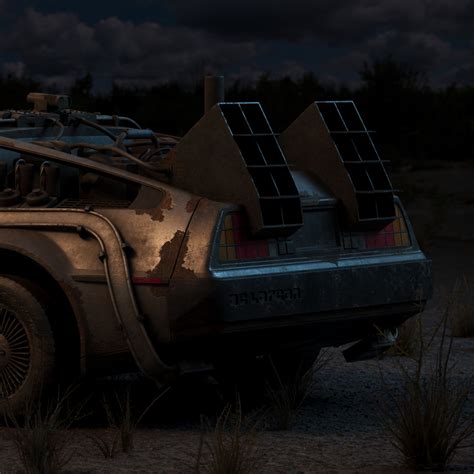 Artstation Abandoned Delorean