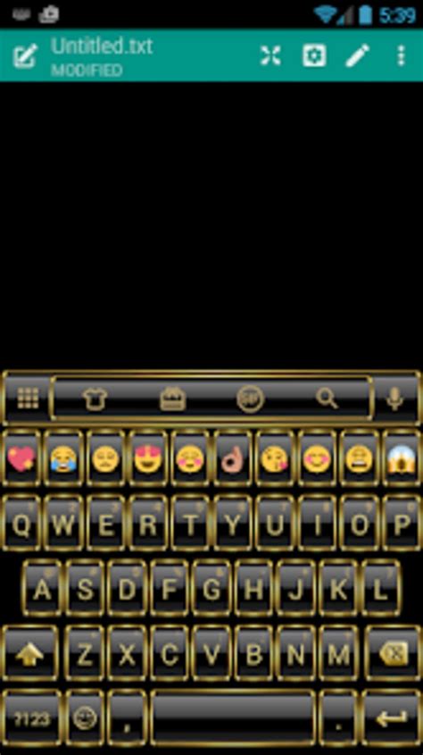 Android I In Emoji Keyboard Frame Gold Ndir