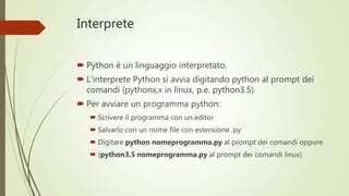 Python Primi Passi PPT