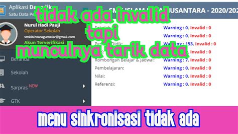 SOLUSI MENU SINKRONISASI TIDAK MUNCUL TAPI MUNCULNYA TARIK DATA YouTube