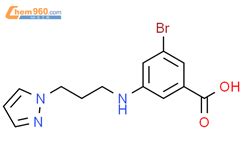 3 3 1H 吡唑 1 基 丙基 氨基 5 溴苯甲酸 3 3 1H Pyrazol 1 yl propyl amino 5