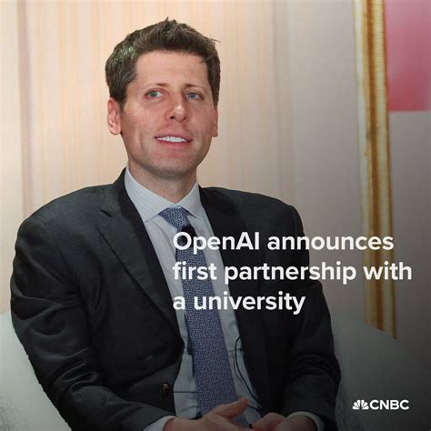 Cnbc On Linkedin Openai On Thursday Announced Its First Partnership