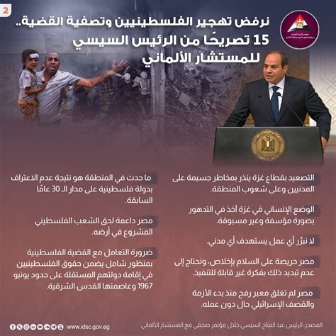 نرفض تهجير الفسلطينيين وتصفية القضية، 15 تصريحا من الرئيس السيسي