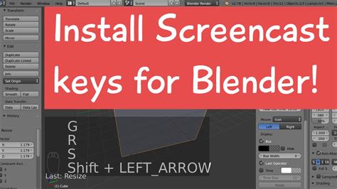 Learn Blender Fast Install Screencast Keys In 60 Seconds YouTube
