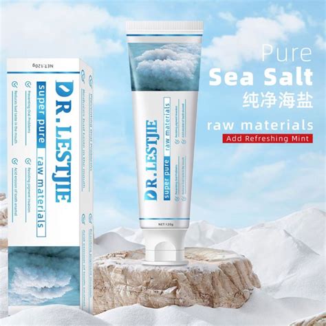 Whitening Sea Salt Toothpaste Fresh Breath Plaque Tooth Removes Mouth